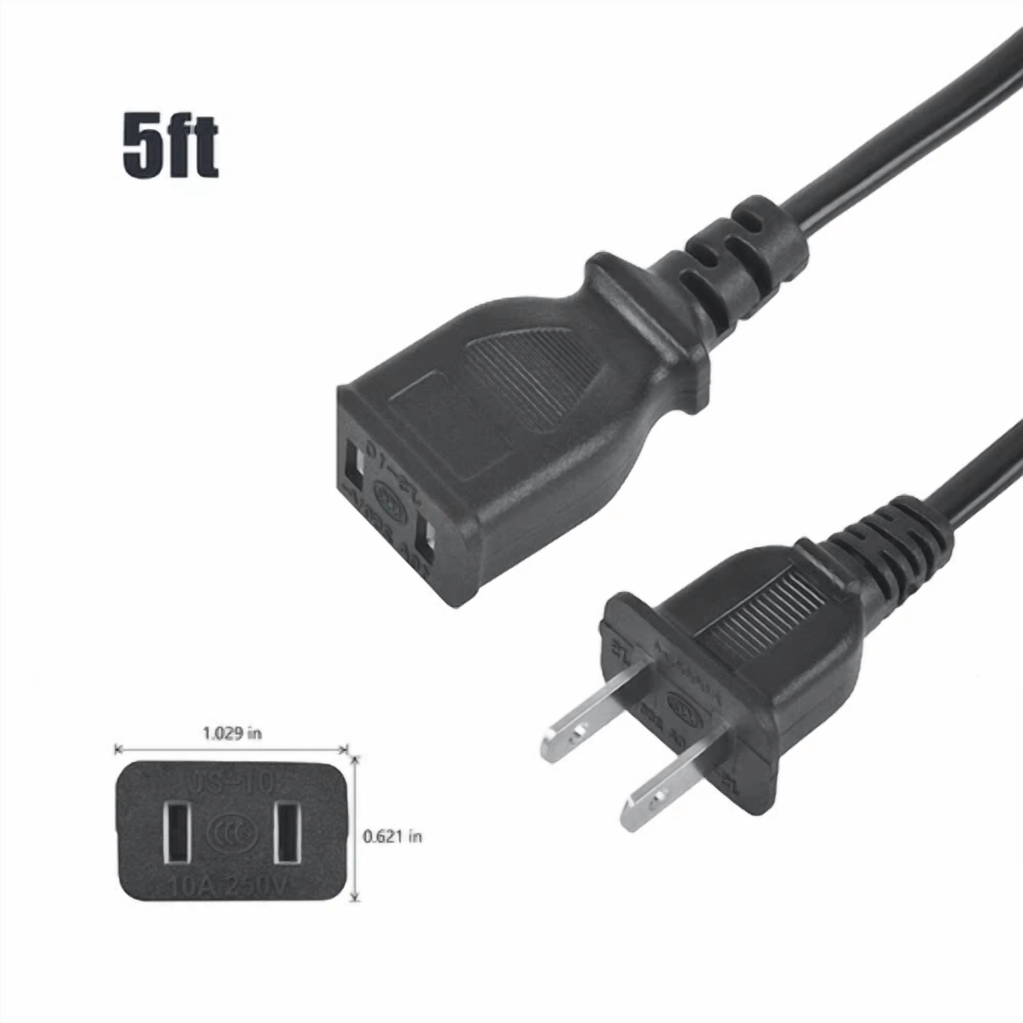 QUEST- Ac In Power Cord Cable Plug For Cen-Tech Np7Ua182C1 Centech 4-In ...