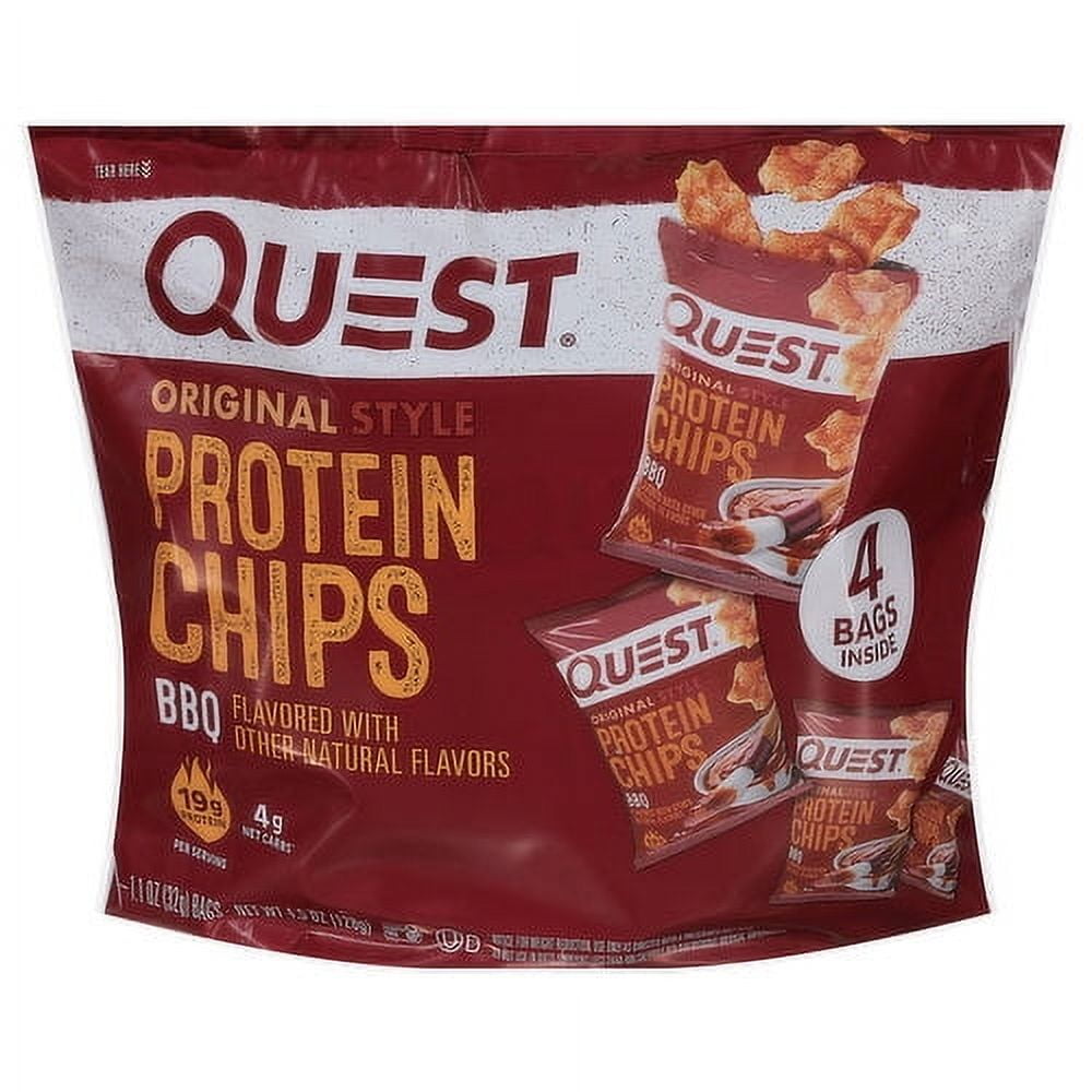 Quest Chips, Tortilla Protein Chips BBQ Flavor, 4 Count, 4.5 oz Package ...