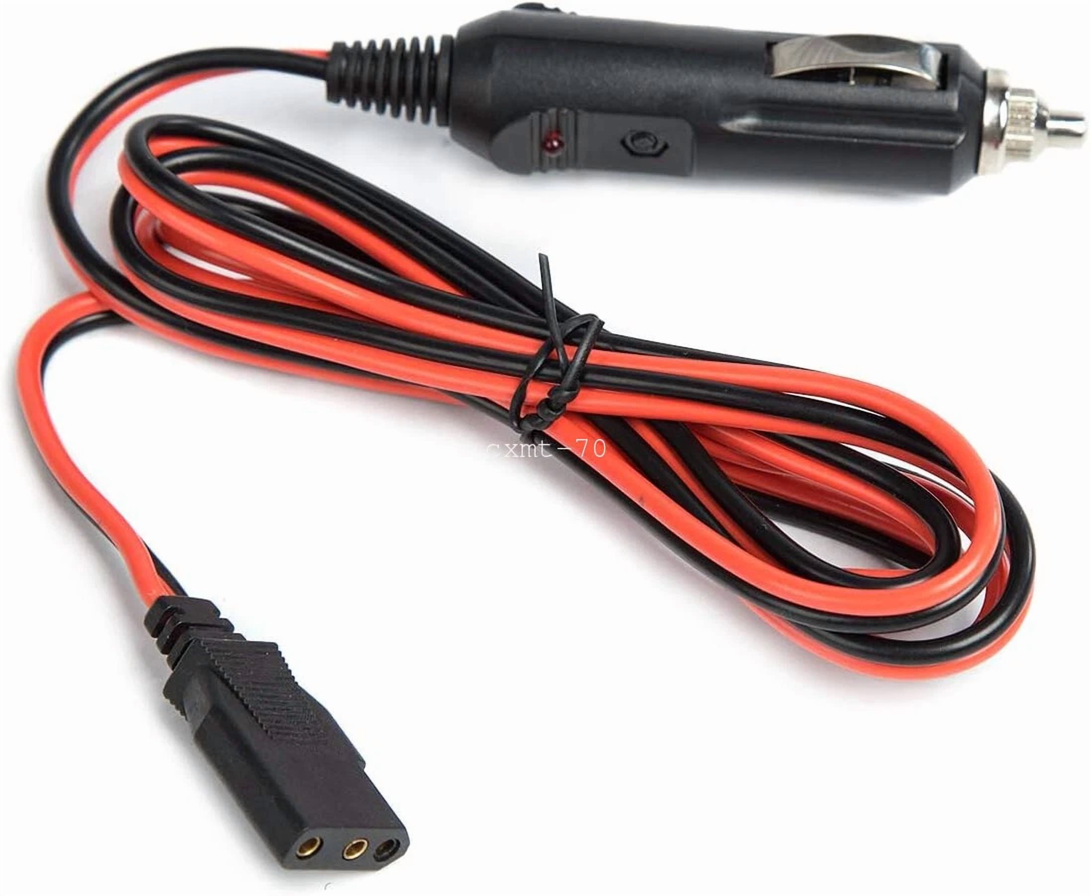 QUEST- Cb Radio Power Cable 3-Pin Plug & Car Cigarette Lighter Socket ...