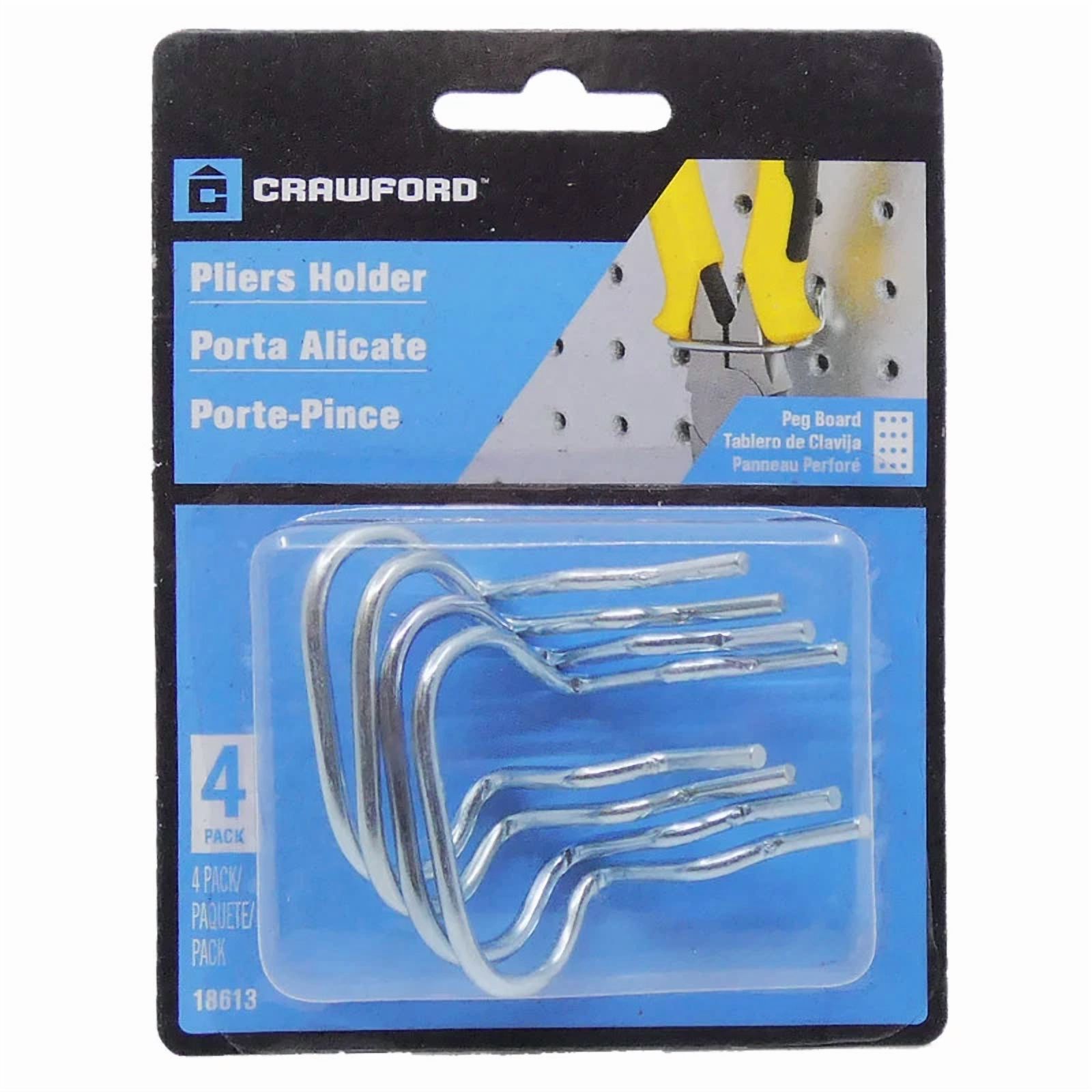 QUEST- Crawford 18613 Light Duty Peg Hook, Pliers Holder 5-3/8"L X 4"W ...