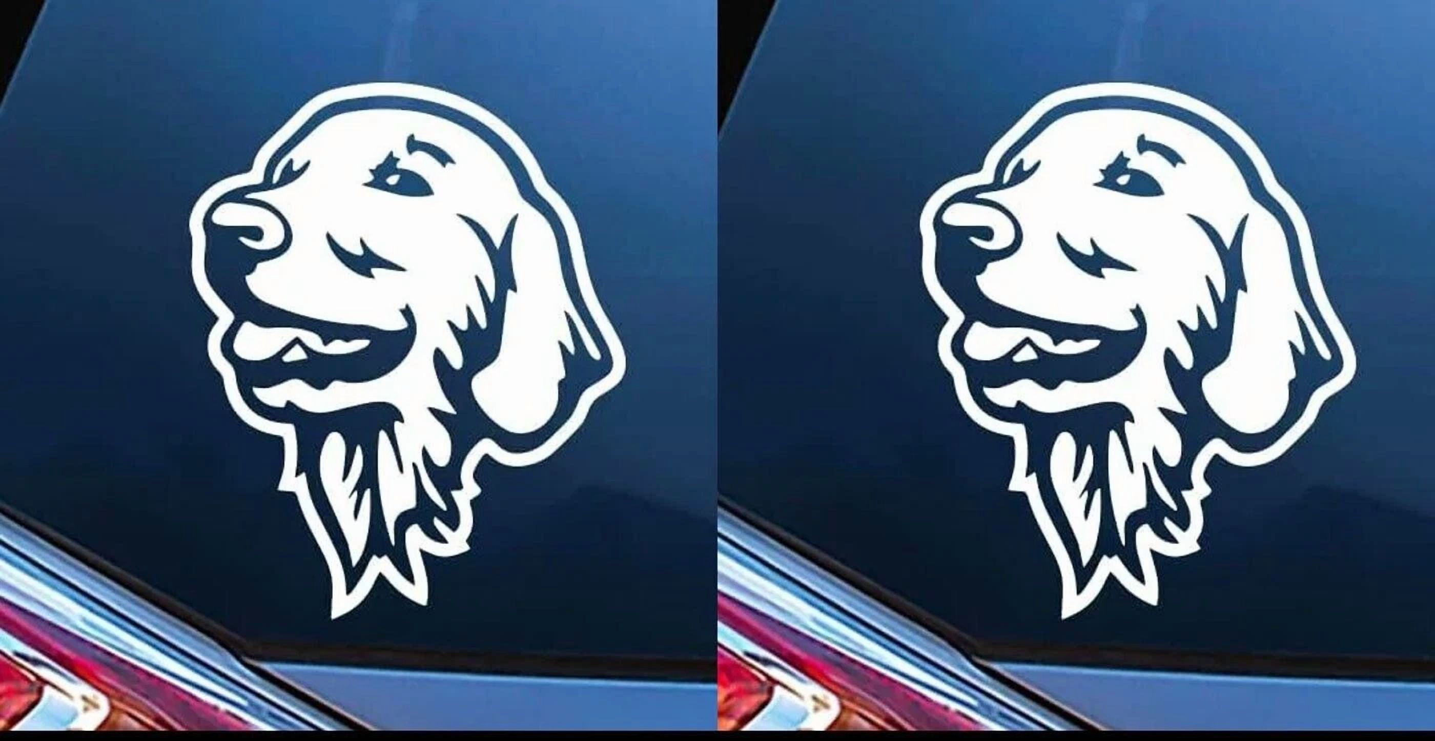 QUEST- Golden Retriever Pack White Vinyl Decals Car Truck Windows ...