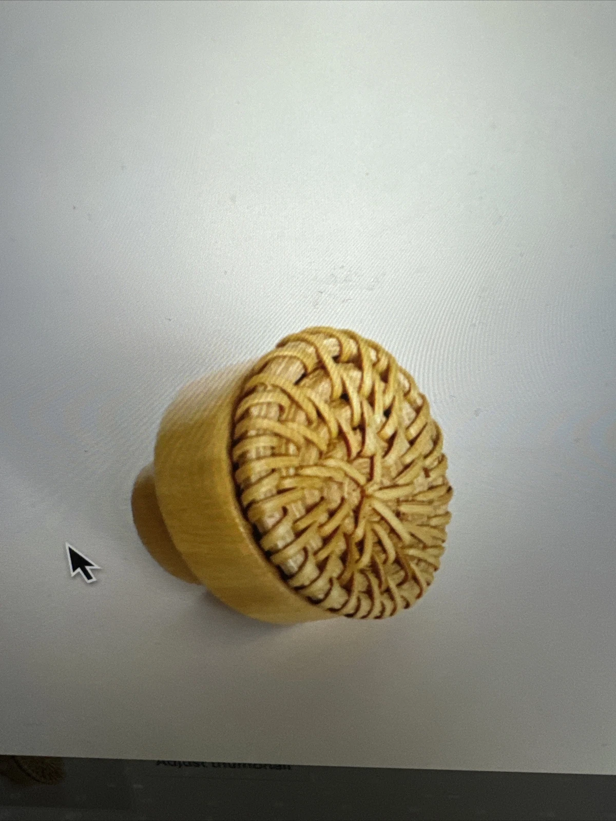 QUEST- Roud Wood And Natural Rattan “Leila”Round Cabinet Knob - Walmart.com