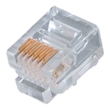 QUEST TECHNOLOGY MODULAR PLUGS, 100 PACK - CAT3, RJ12 (6P6C), FLAT ...