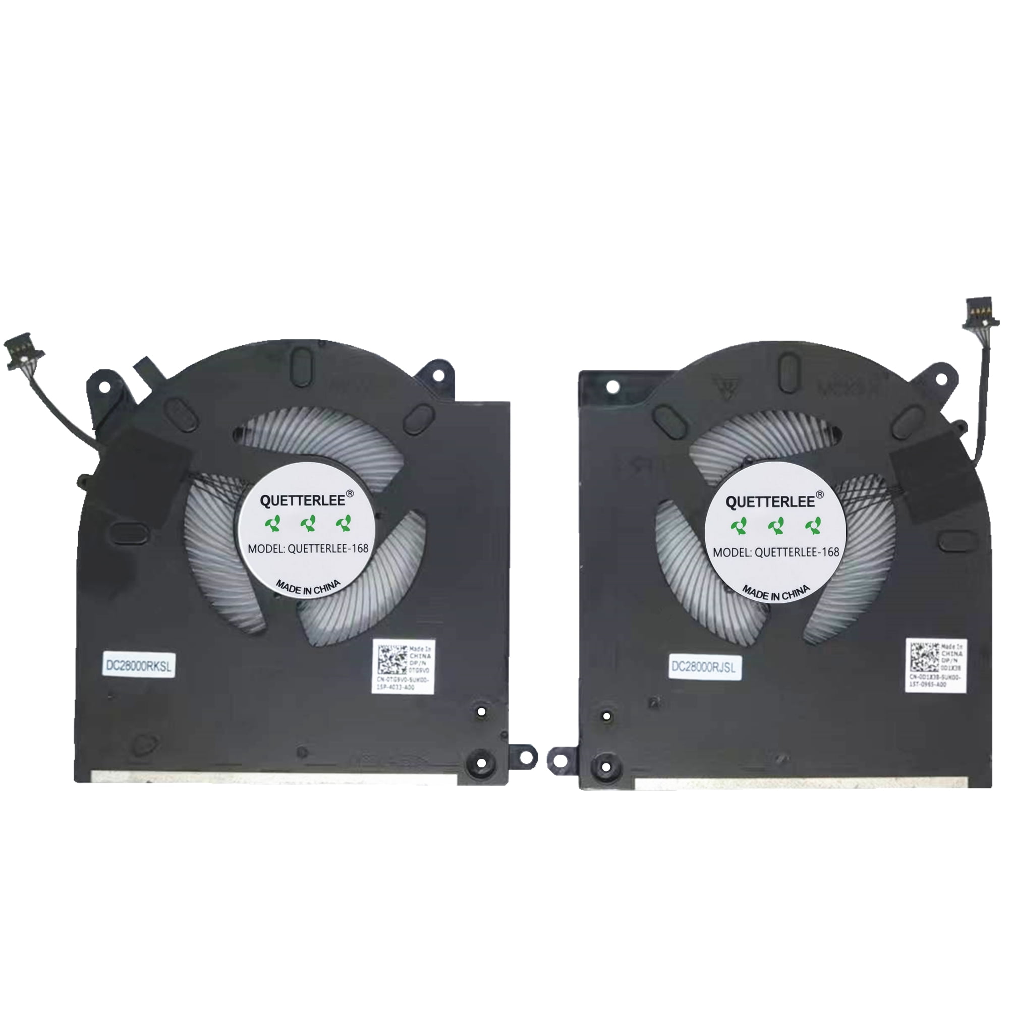 QUETTERLEE New CPU + GPU Cooling Fan for Dell Alienware RTX3080 M15 R3 ...