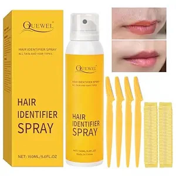 QUEWEL Hair-Identifier-Spray-for-Face-Shaving, 150ML-Skin Care Hair ...