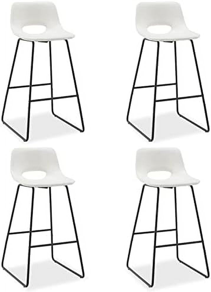 QUGDXVBN High Chairs for Kitchen Industrial Modern Barstool Faux ...
