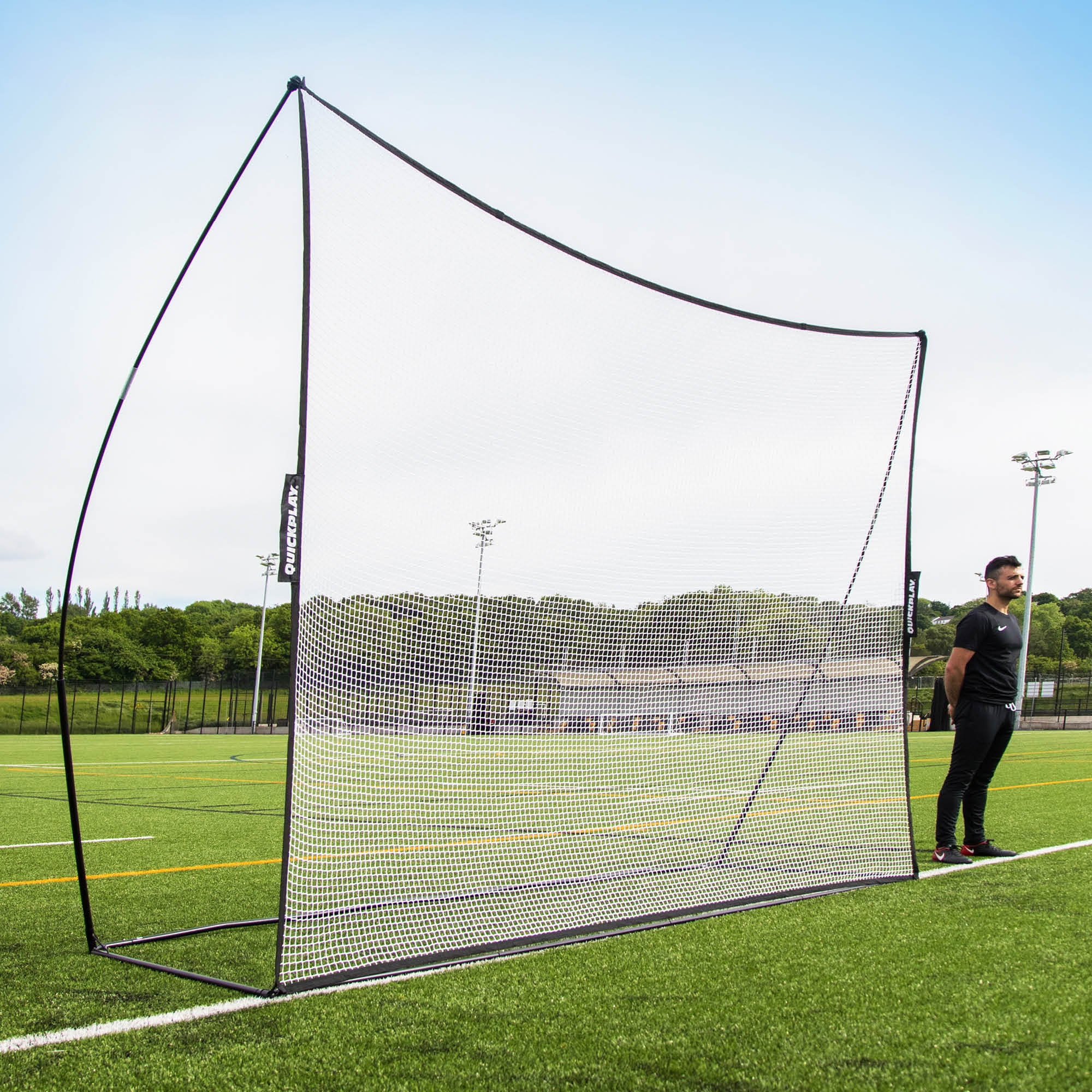 Quickplay Portable Backstop Netting - Free-Standing Sports Net Barrier ...
