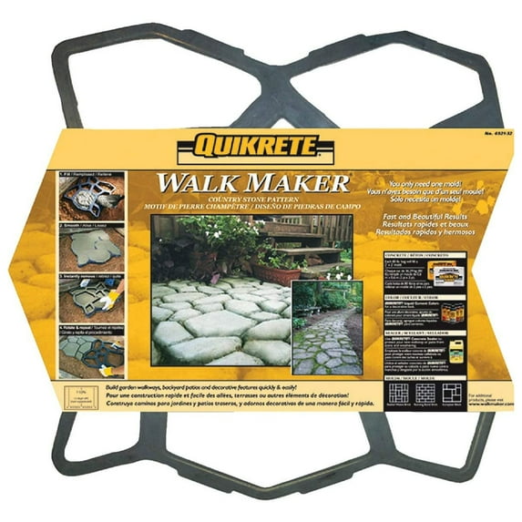 Quikrete, Concrete Stone Mold, 24x24 Inch Reusable Country Block ...