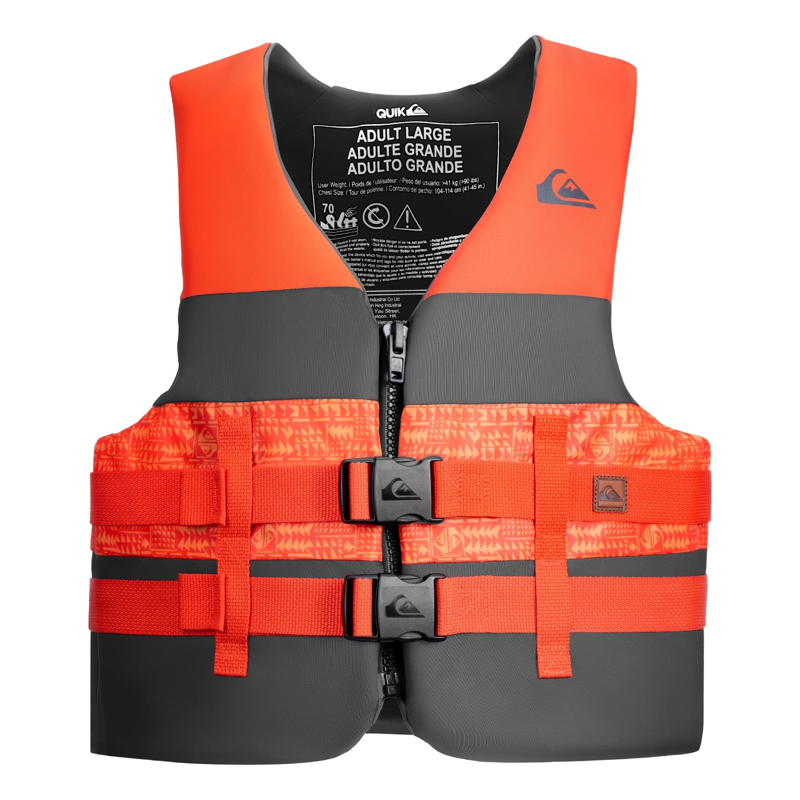 Quiksilver Men's Life Jacket, US Coast Guard PFD with Lightweight EPE ...