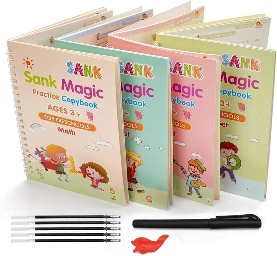 QUILLBEST PAPERWISE Sank Magic Practice Copybook 4 Book 10 Refill ...