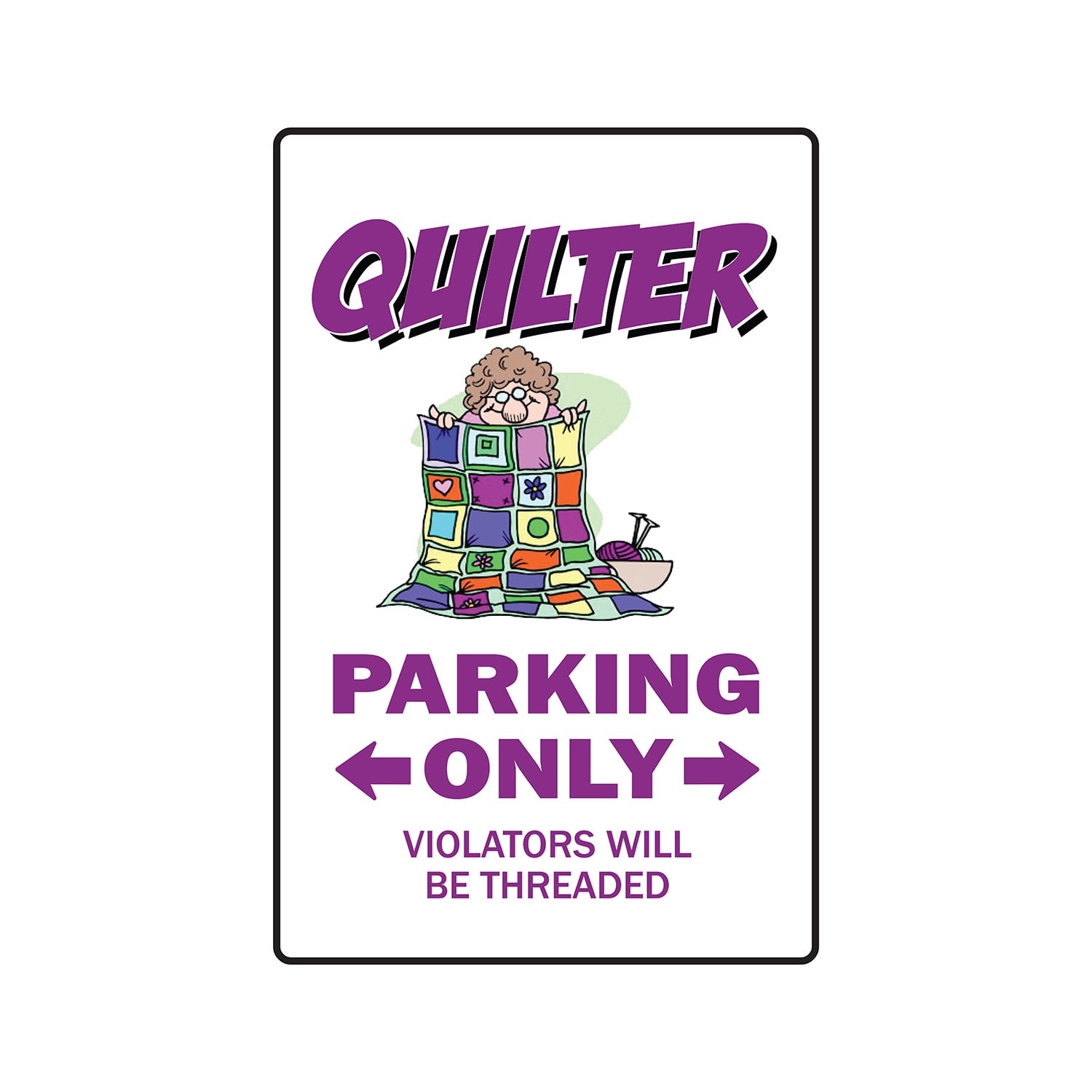 QUILTER Parking Decal quilting sewing circle group quilt | Indoor ...