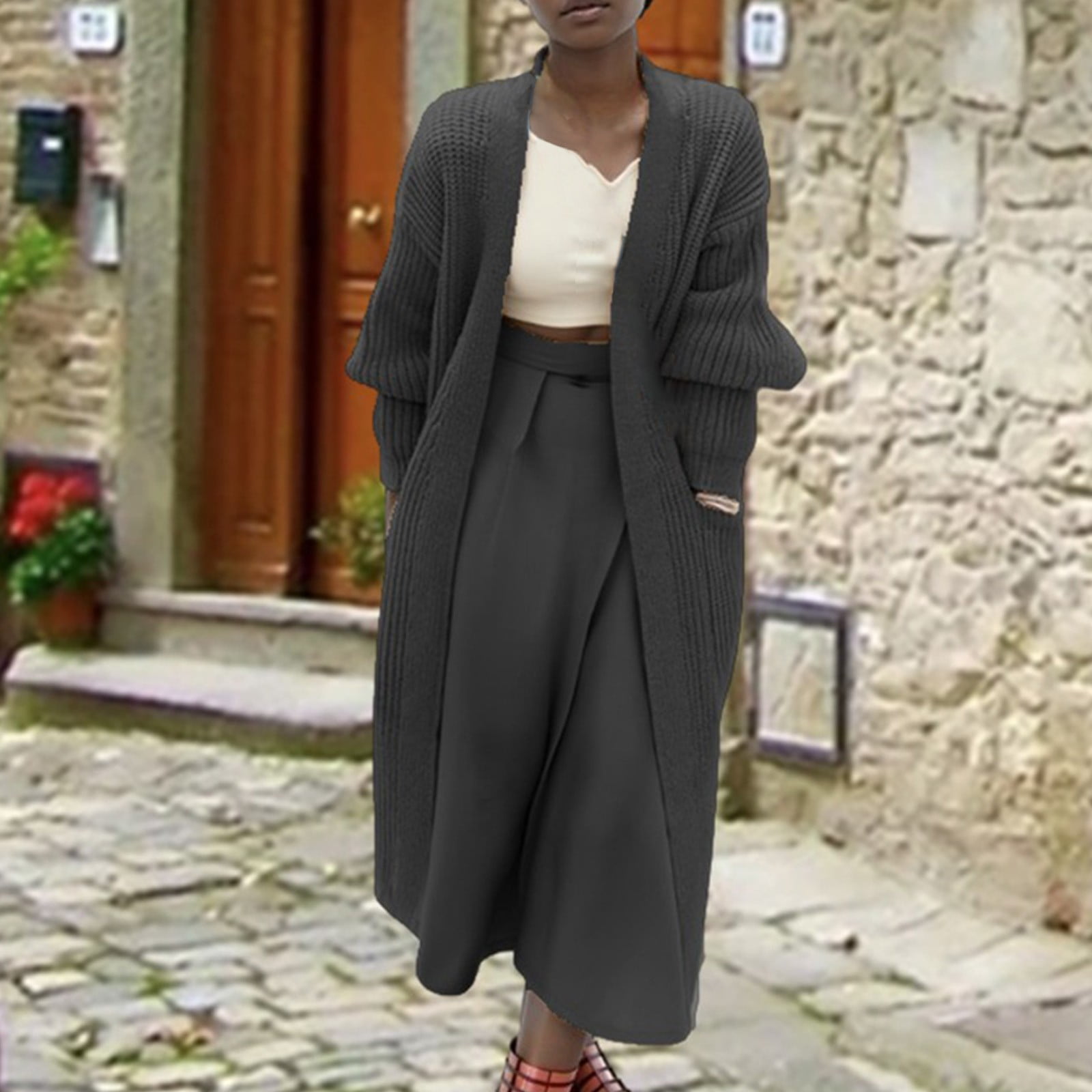 QUINDOS Womens Cardigans Clearance Under $15.00,Women's Fashion Solid ...