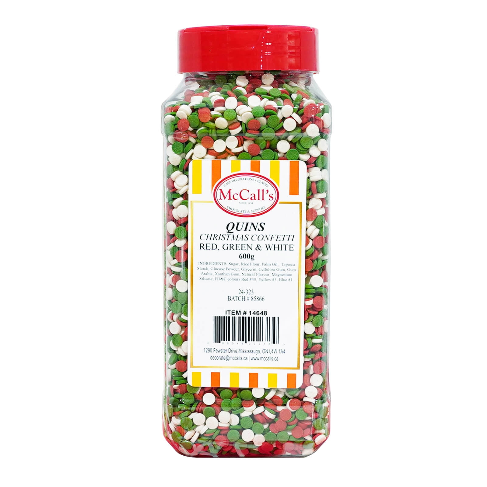 QUINS CHRISTMAS CONFETTI RED/GREEN/WHITE 600 G - Walmart.com