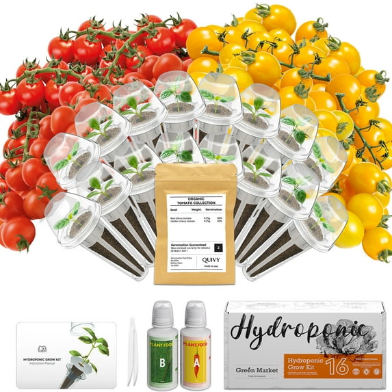 QUIVY Tomato Seed Pod Kit for AeroGarden, Ahopegarden, iDOO Indoor ...