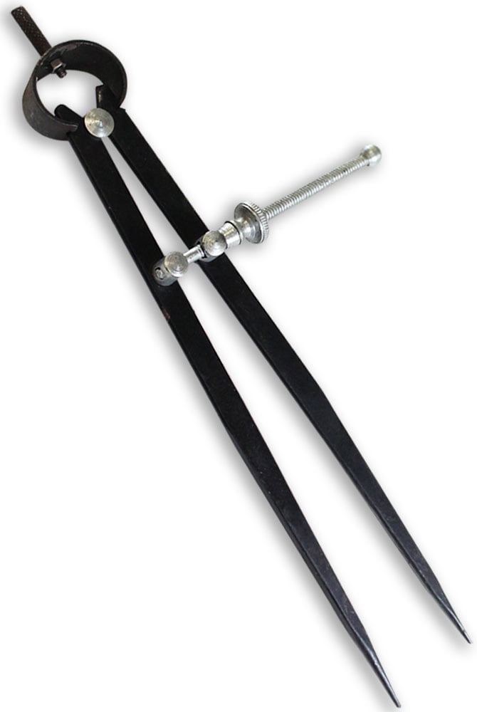 QUIX 9" (22.9 cm) Divider Caliper | Steel Construction | 2.5" (6.4 cm) Kicking Screw Mechanism ...