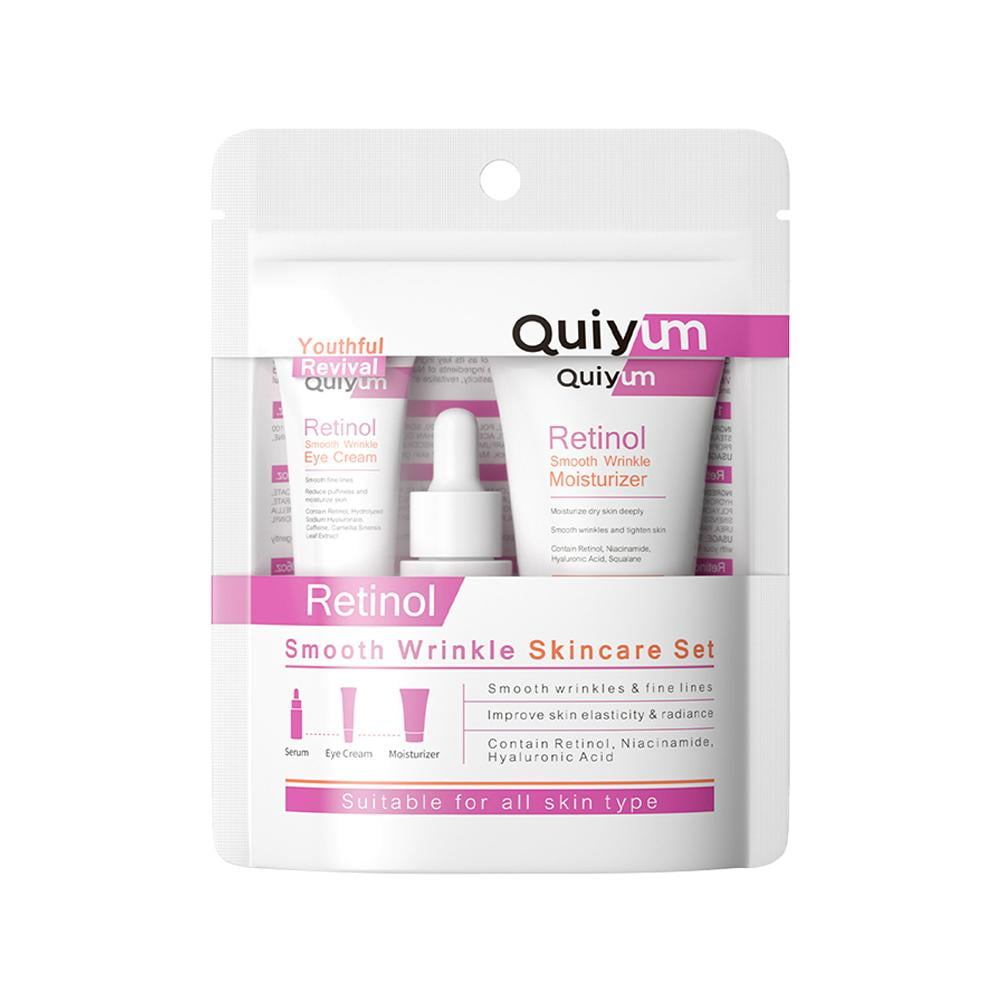 QUIYUM Retinol Smooth Wrinkle Skin Care Series Set Gesichtscreme ...