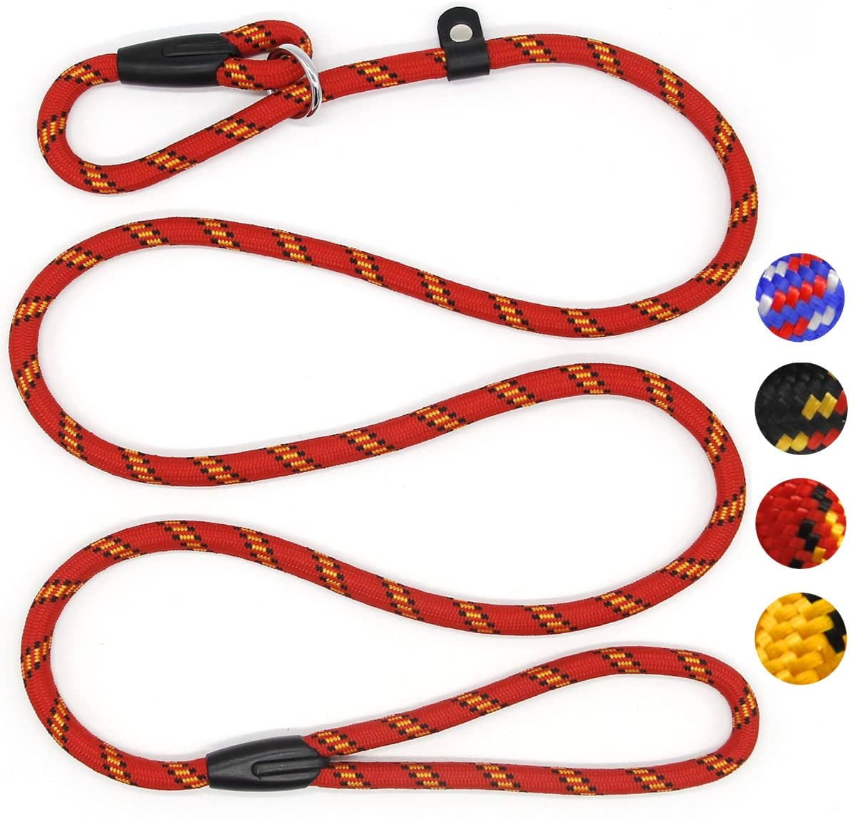QUMENEY Pet Dog Whisperer Cesar Slip Training Leash Lead Collar (Red ...