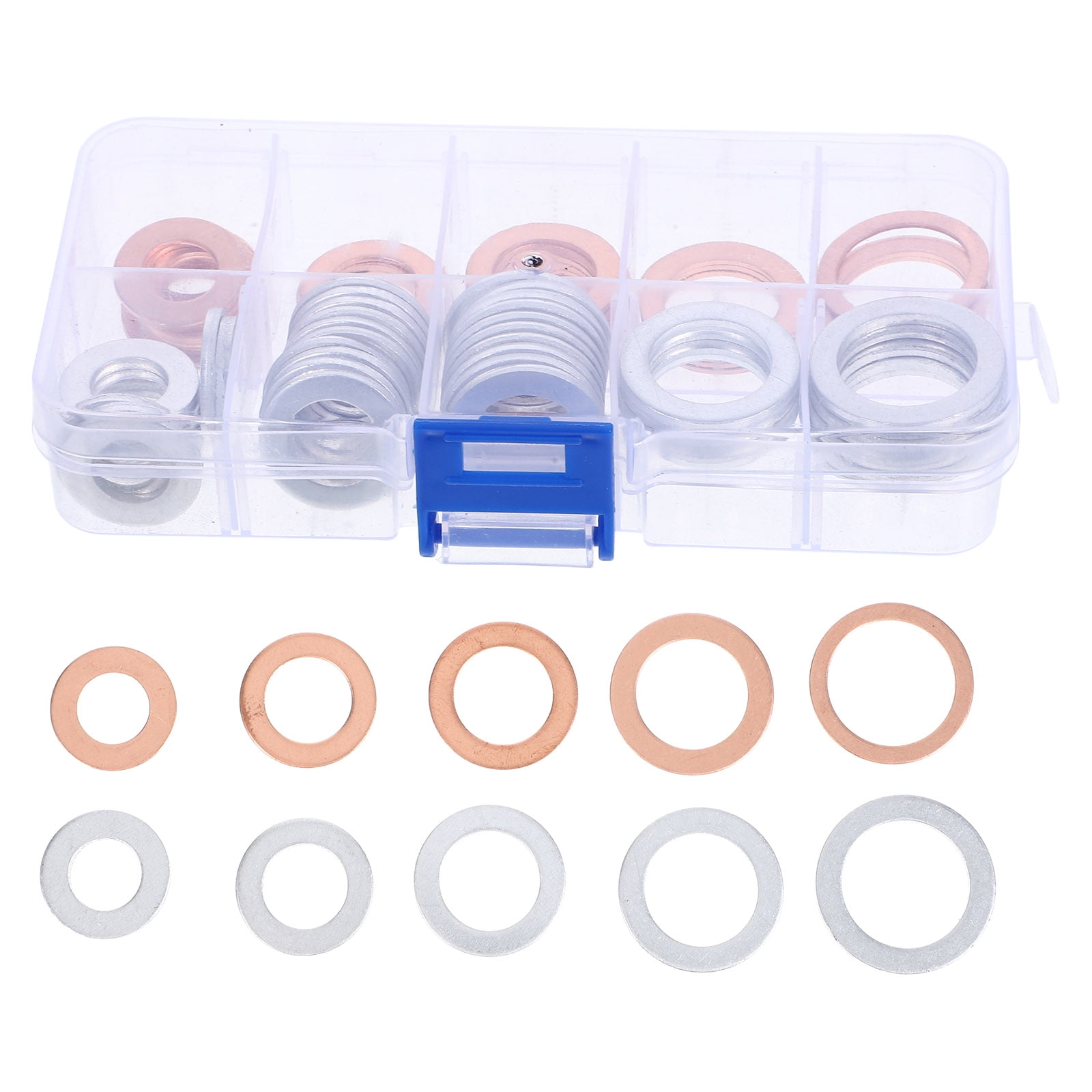 1 Engine Oil Drain Plug Washer Assortment Seals for Car Parts - Walmart ...