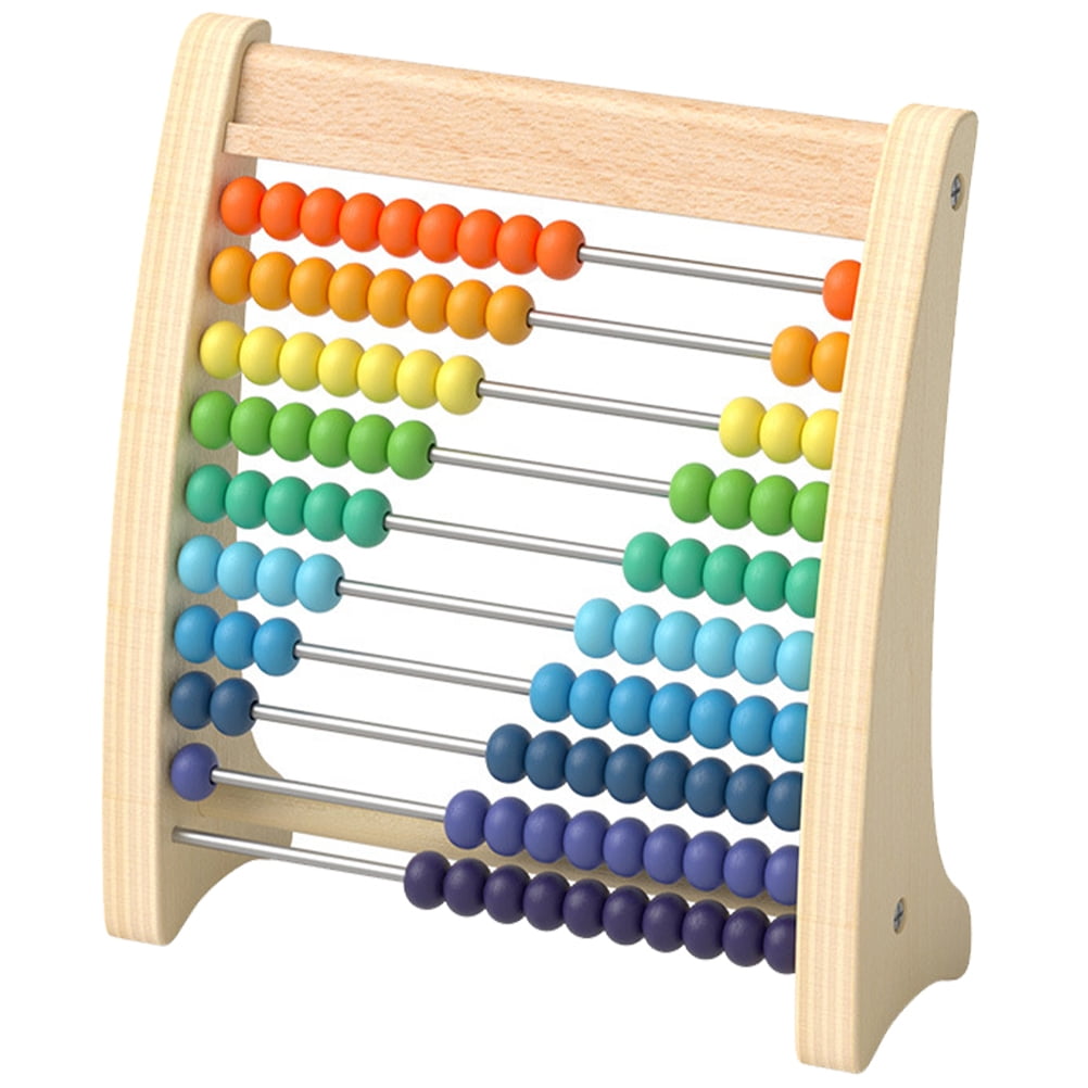 QUMONIN 1 Set of Calculation Rack Counting Frame Wooden Math ...