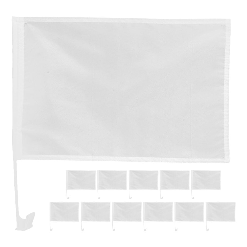 QUMONIN 12pcs Handheld Flags Hand Shaking Flags Competition Flags Blank ...