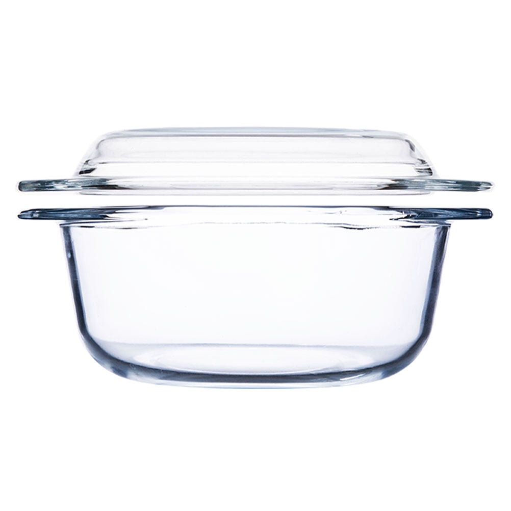 QUMONIN 1PC Heat-resistant Glass Pot Microwave Oven Glass Bowl with ...
