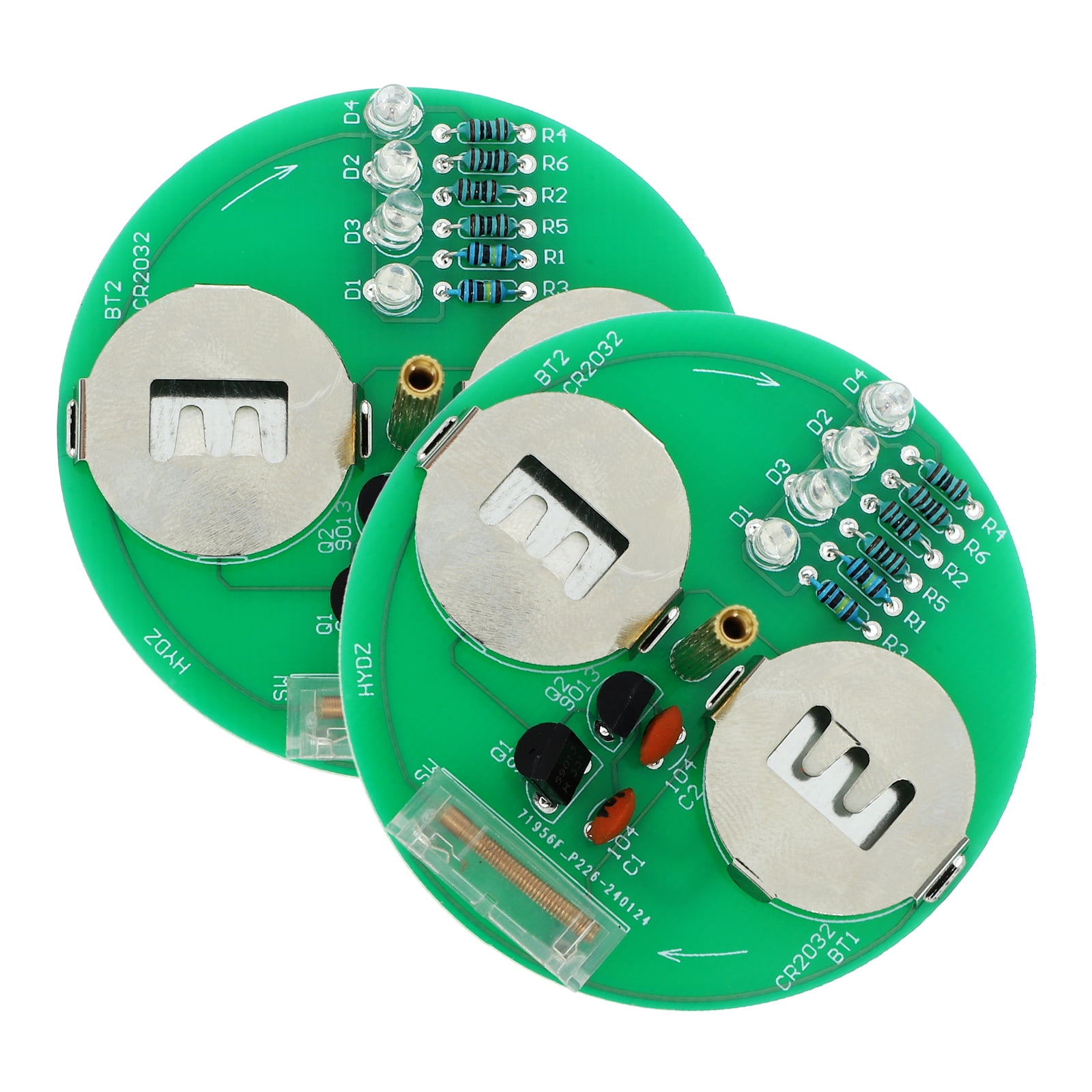 QUMONIN 2 Sets Electronic Soldering Gyroscope DIY Rotary Gyroscope ...