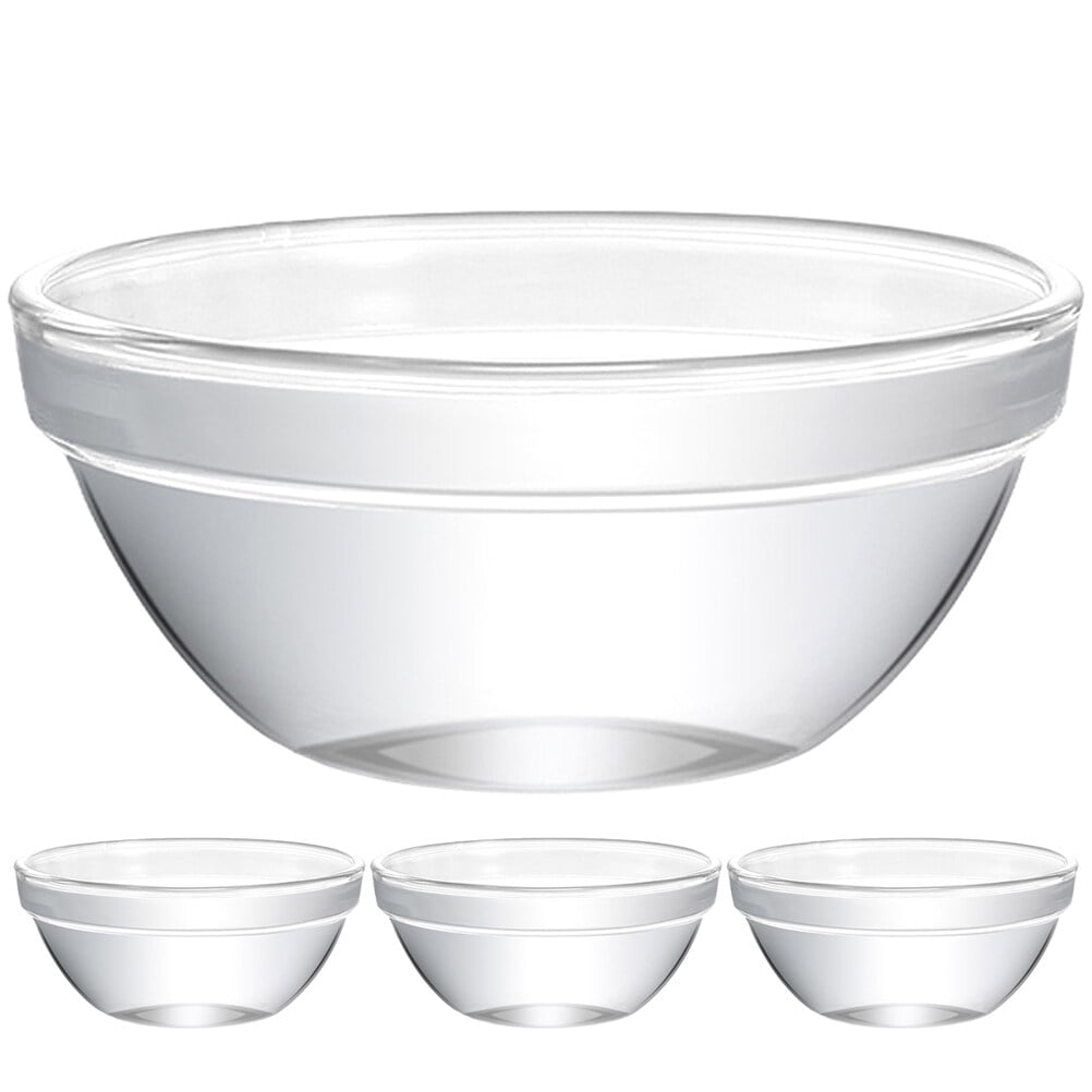 QUMONIN 4pc Glass Ramekins Mini Prep Bowls for Home Restaurant ...