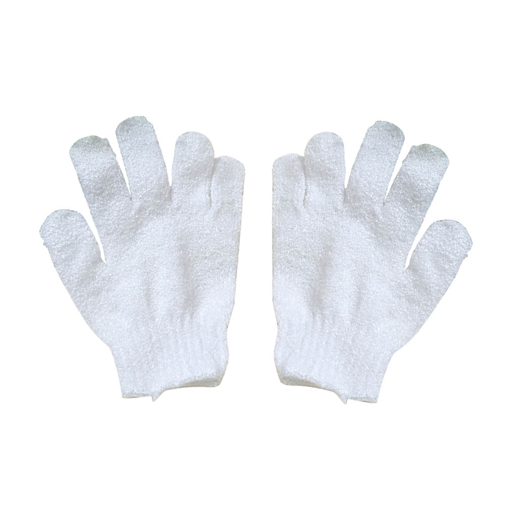 QUMONIN Exfoliating Shower Mitts for Men - Dual Texture Scrubber ...