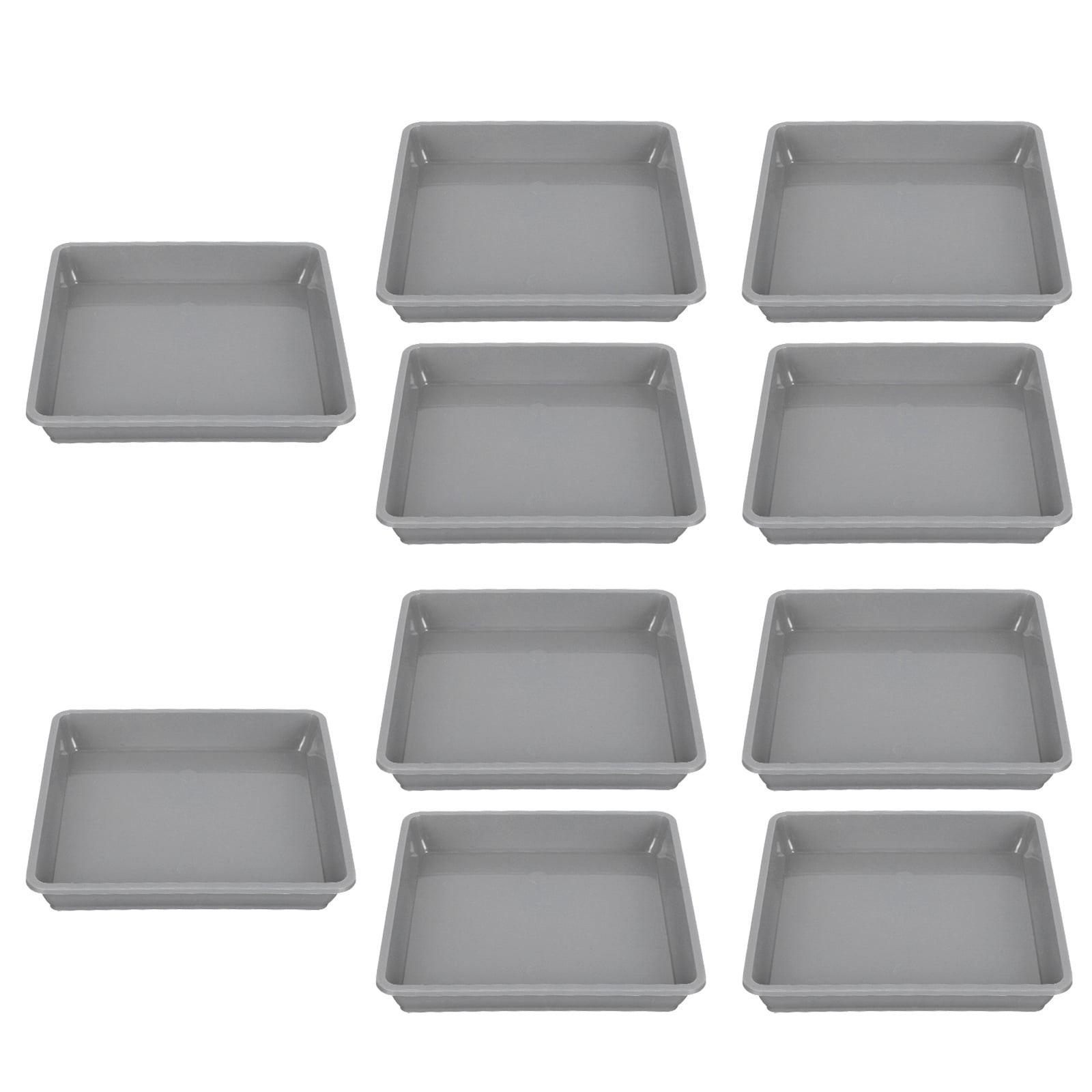 QUMONIN House Plant Coasters Saucers: 10pcs Square Drip Tray for Indoor ...