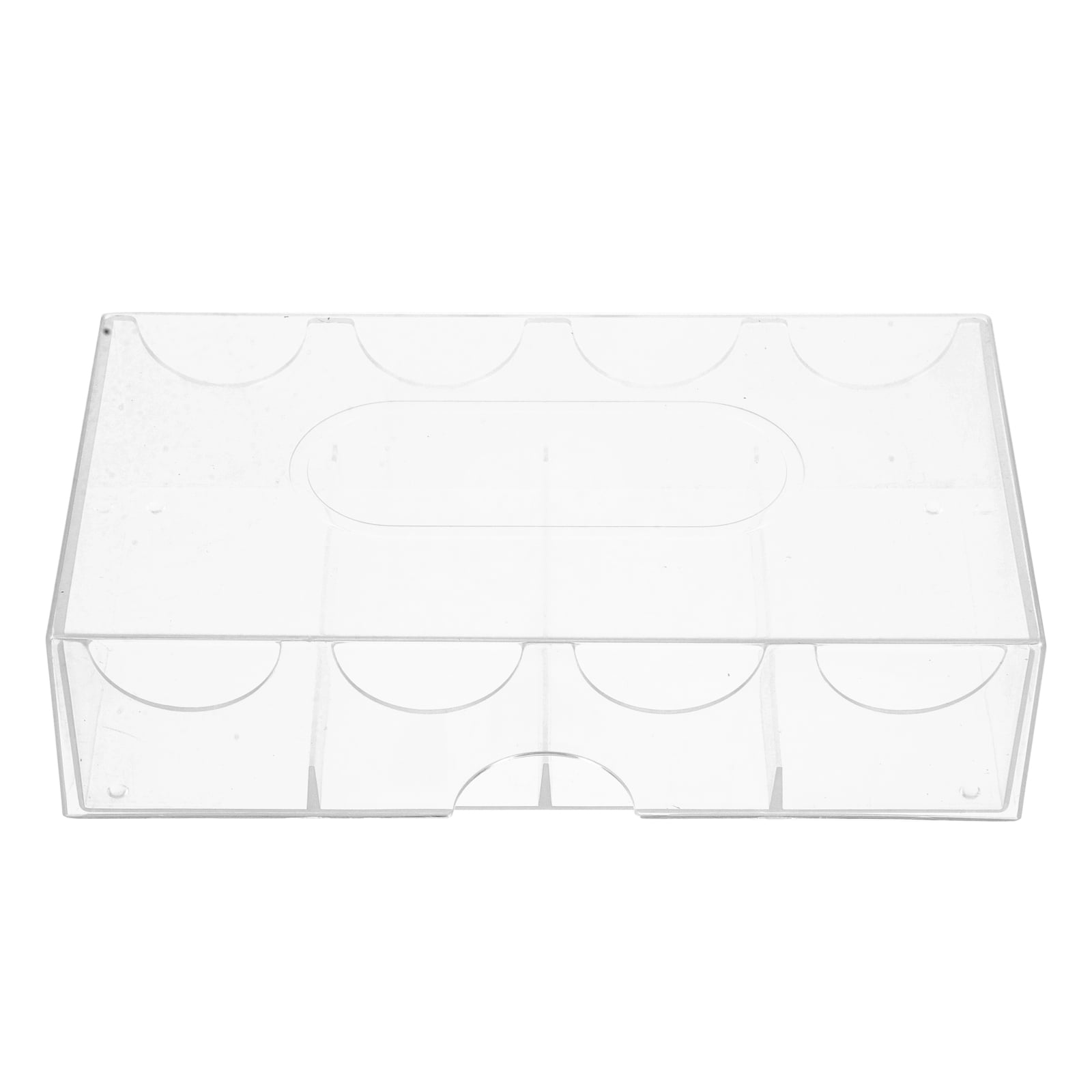 Transparent Material Multi-grid Poker Chip Organizer for Game with ...