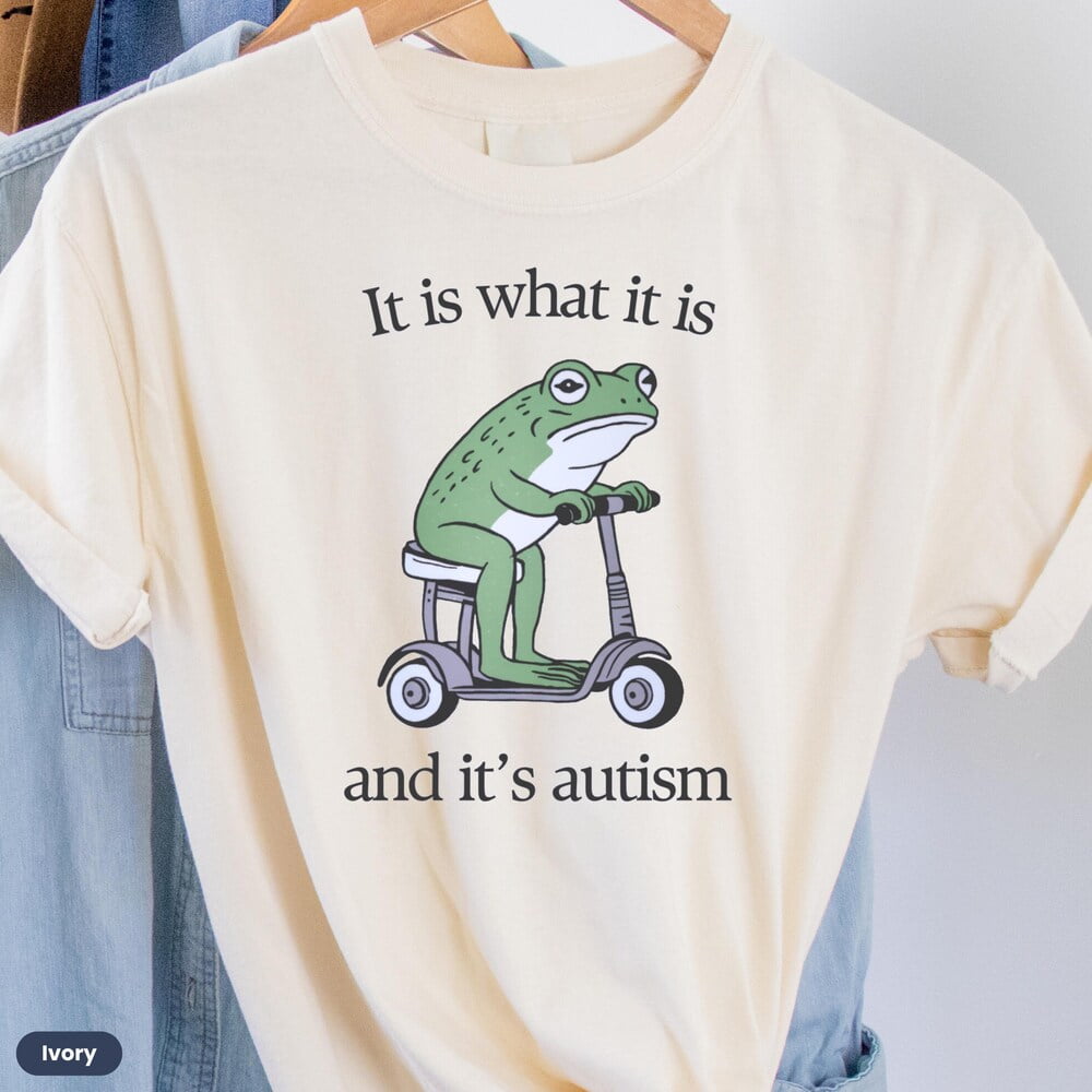 QUNHSHIRT It Is What It Is And It'S Autism Shirt, Funny Autism Crewneck ...