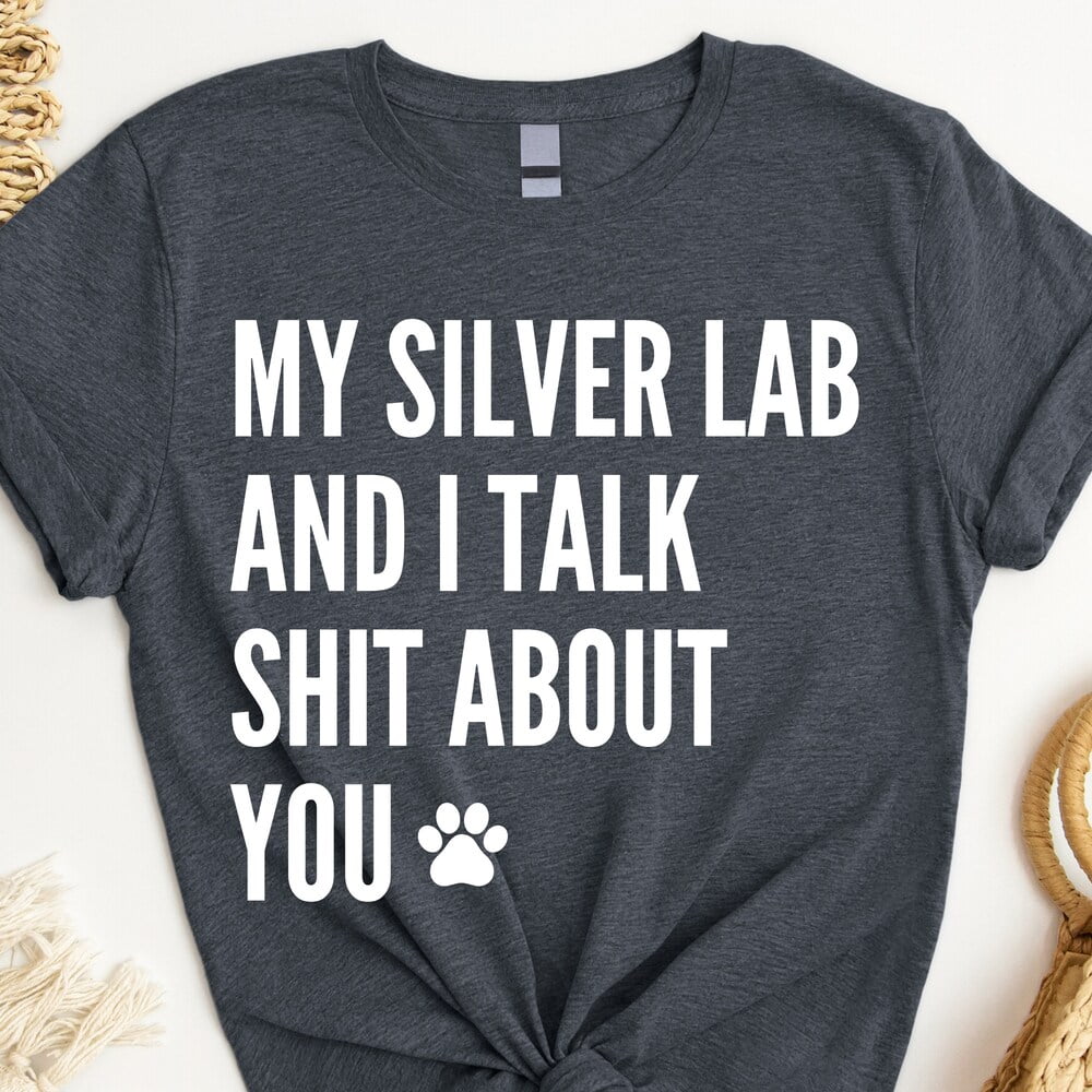 QUNHSHIRT Silver Labrador Shirt, Silver Labrador Gift, Silver Labrador ...
