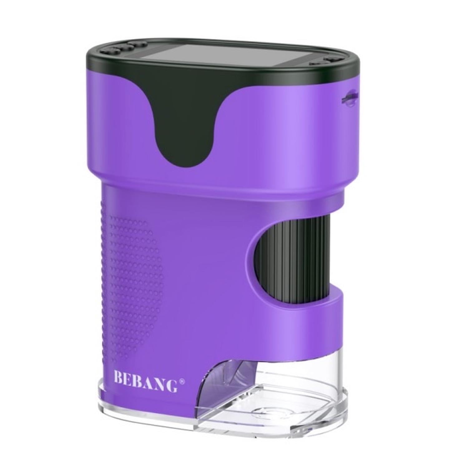 QUNSE Rechargeable Digital Handheld Pocket Microscope, Portable Science ...