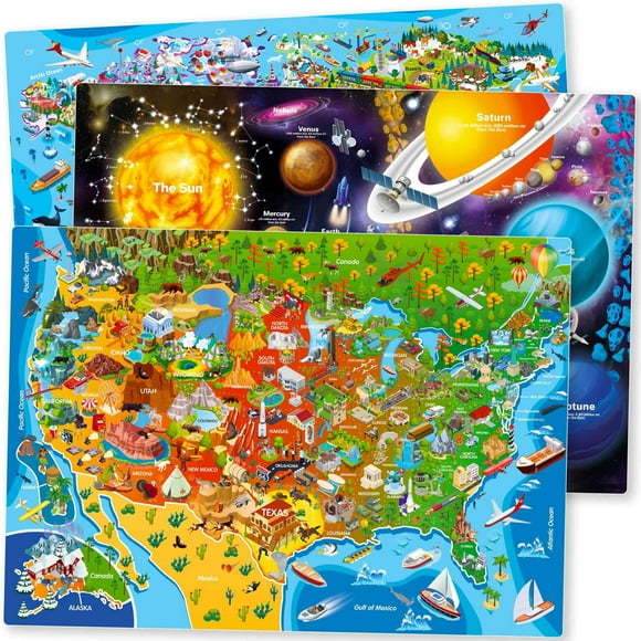 Large Floor Puzzles for Kids with Dinosaur and Animal Designs