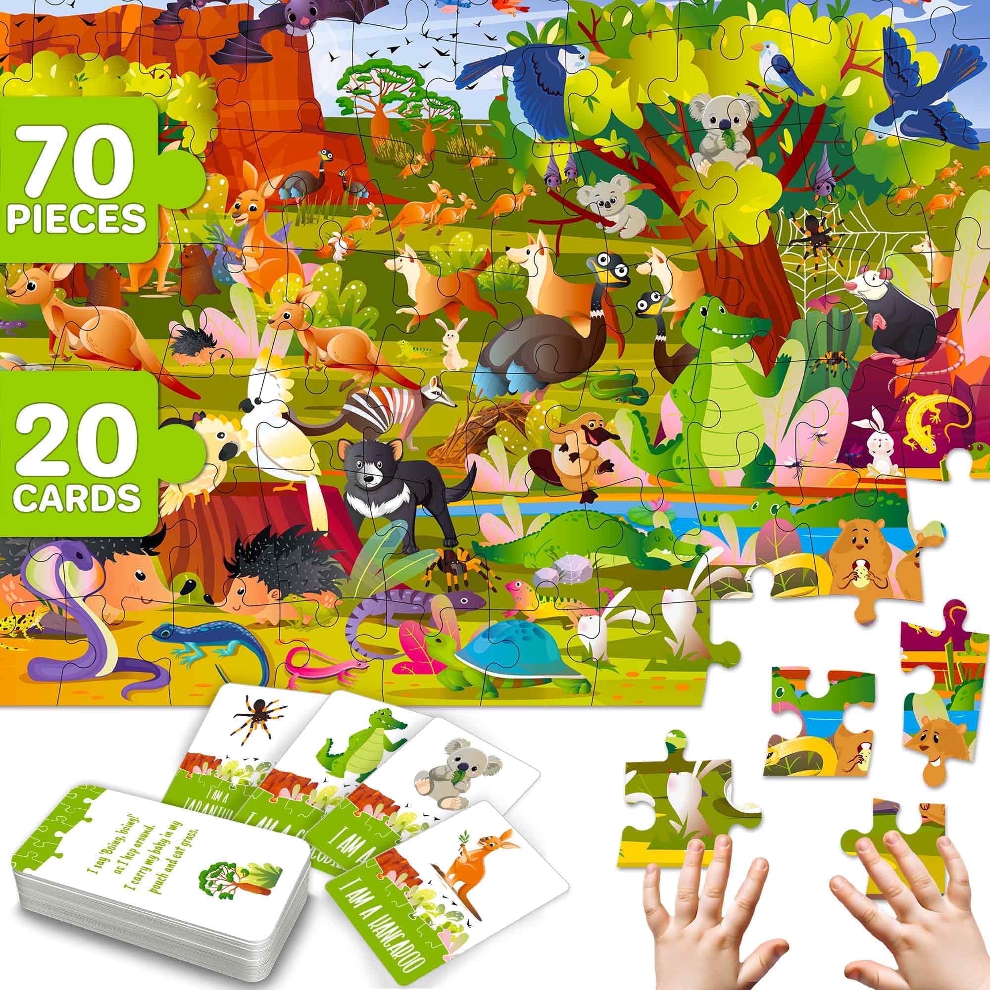 Quokka 70-Piece Search & Find Riddle Puzzle – Fun Educational Game with ...