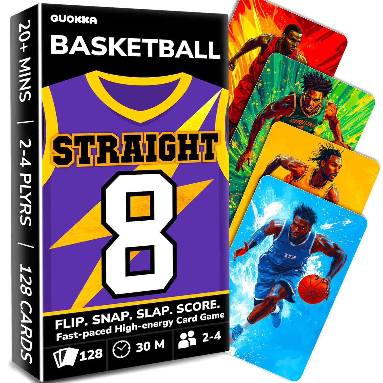 Quokka Basketball Card Game for Ages 8+ - 128 Cards Perfect for Family ...