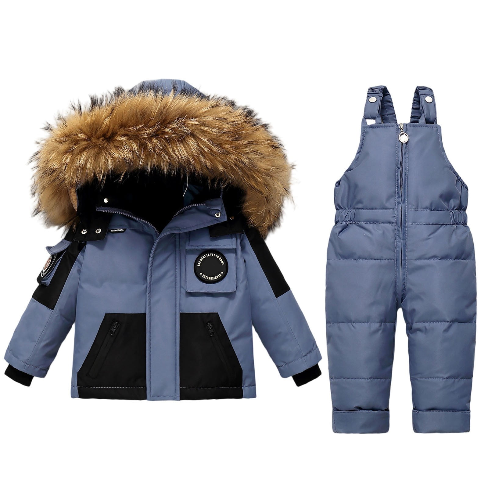 QUOTAY Insulated Winter Snowsuit for Girls Ski Bib Overalls with Jacket ...