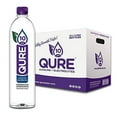 QURE Water, Premium 10 pH Ionized Alkaline Bottled Water, Silky Smooth ...