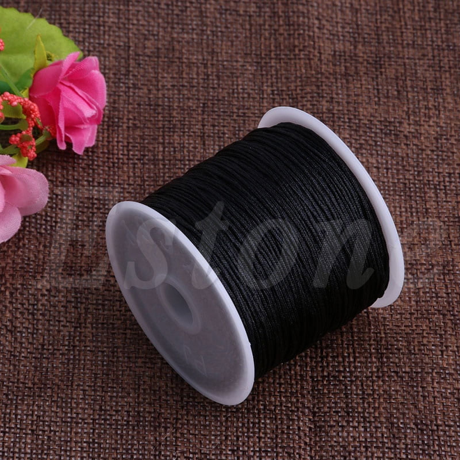 QUSENLON 0.8mm Nylon Cord Thread Chinese Knot Macrame Rattail Bracelet ...