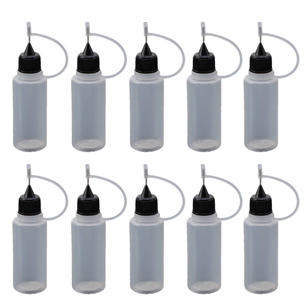 QUSENLON 10Pcs Needle Tip Glue Bottle Plastic Dropper Bottles for Small ...