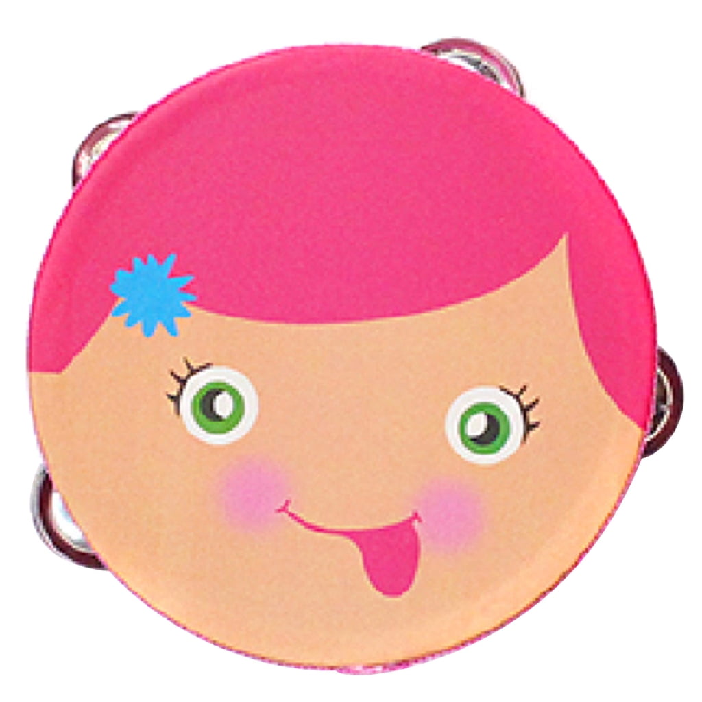 QUSENLON 6inch Cartoon Hand Drum Bell Tambourine For Kid Toddlers Mini ...