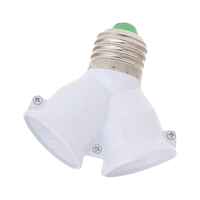 QUSENLON E27 To Double E27 Base Socket Extender Adapter Converter LED ...