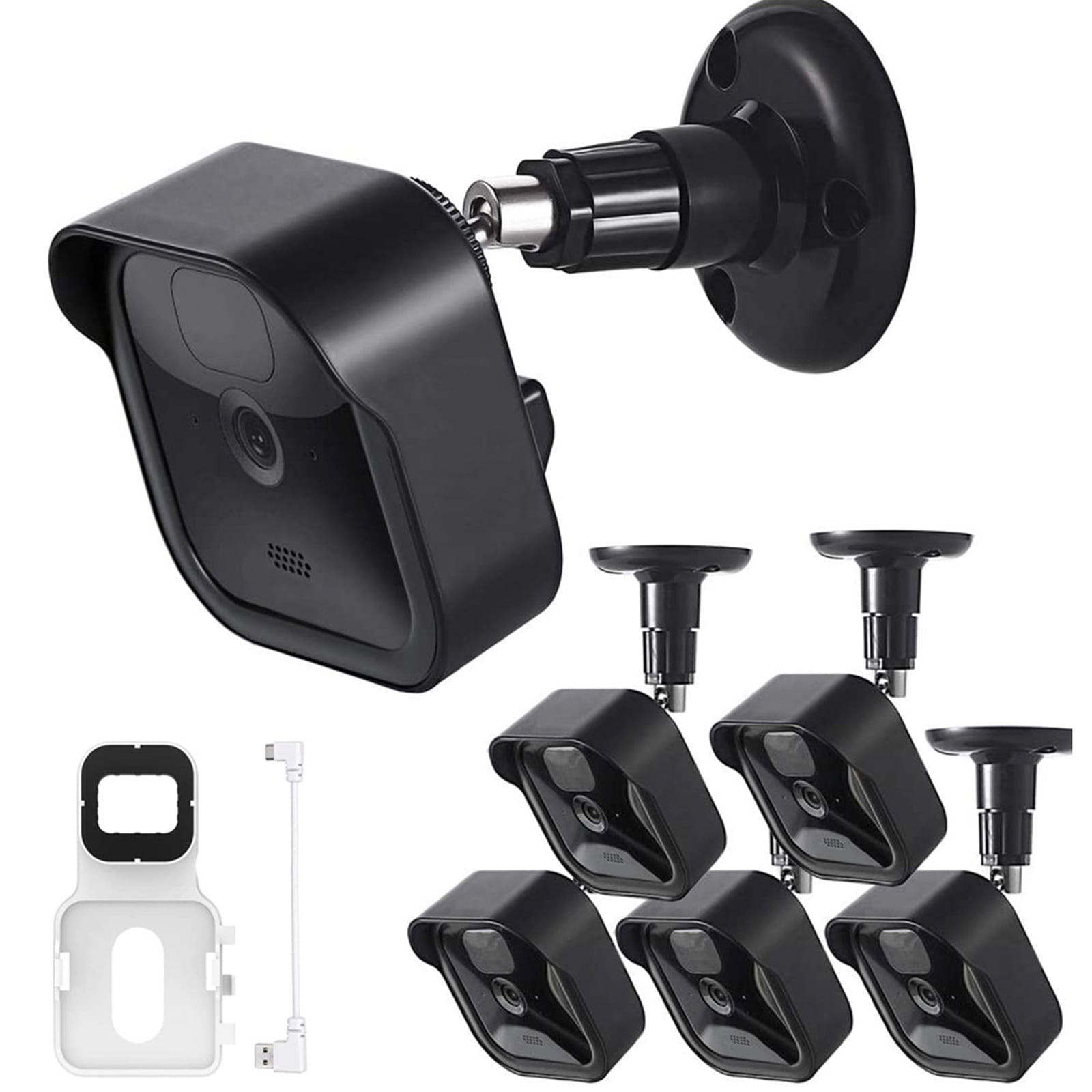 QUSENLON Adjustable Wall Mount Short USB Cord Cameras, Black - Walmart.com