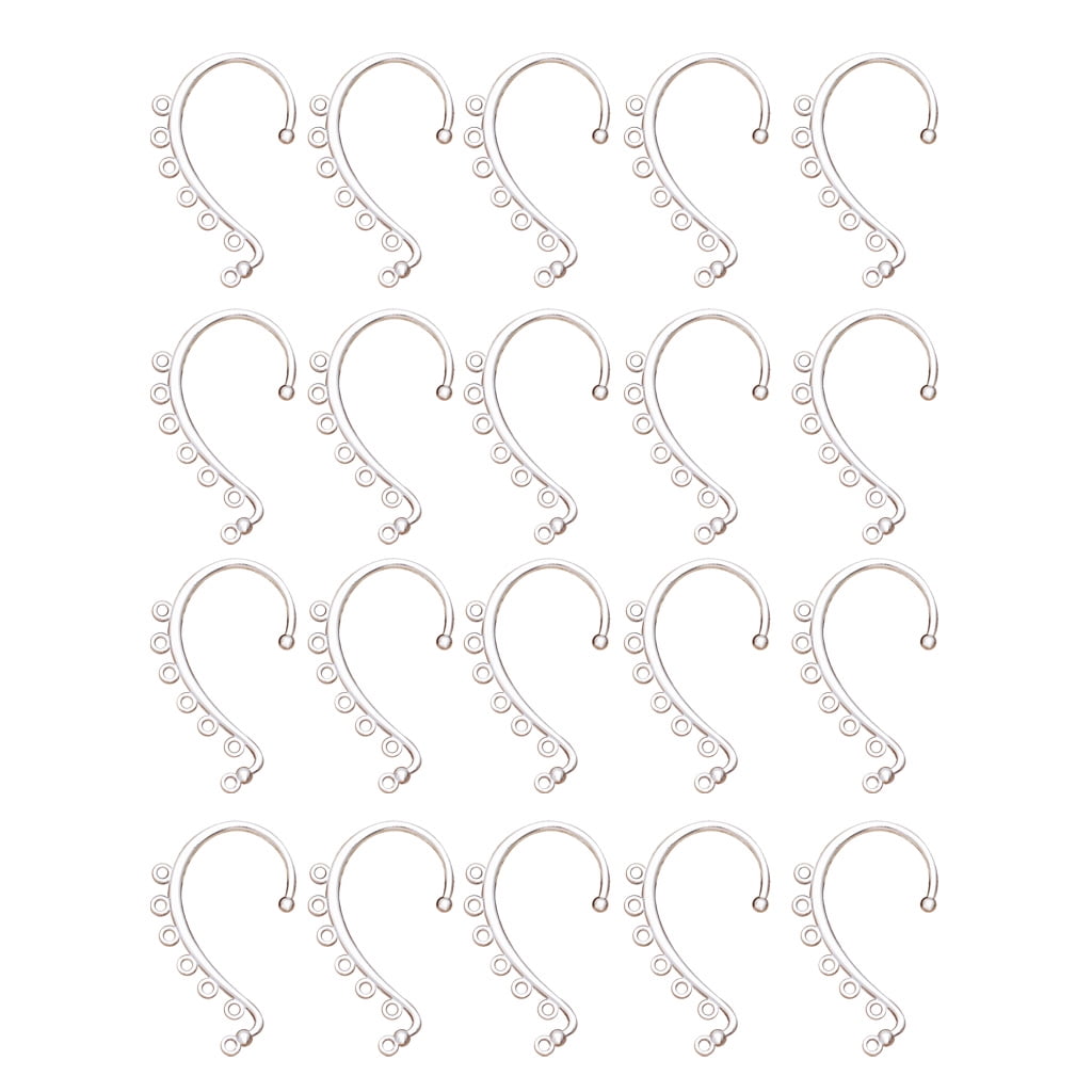 QUSENLON Handmade Ear Cuff Wrap Long Chain Tassel Drop Earrings DIY ...