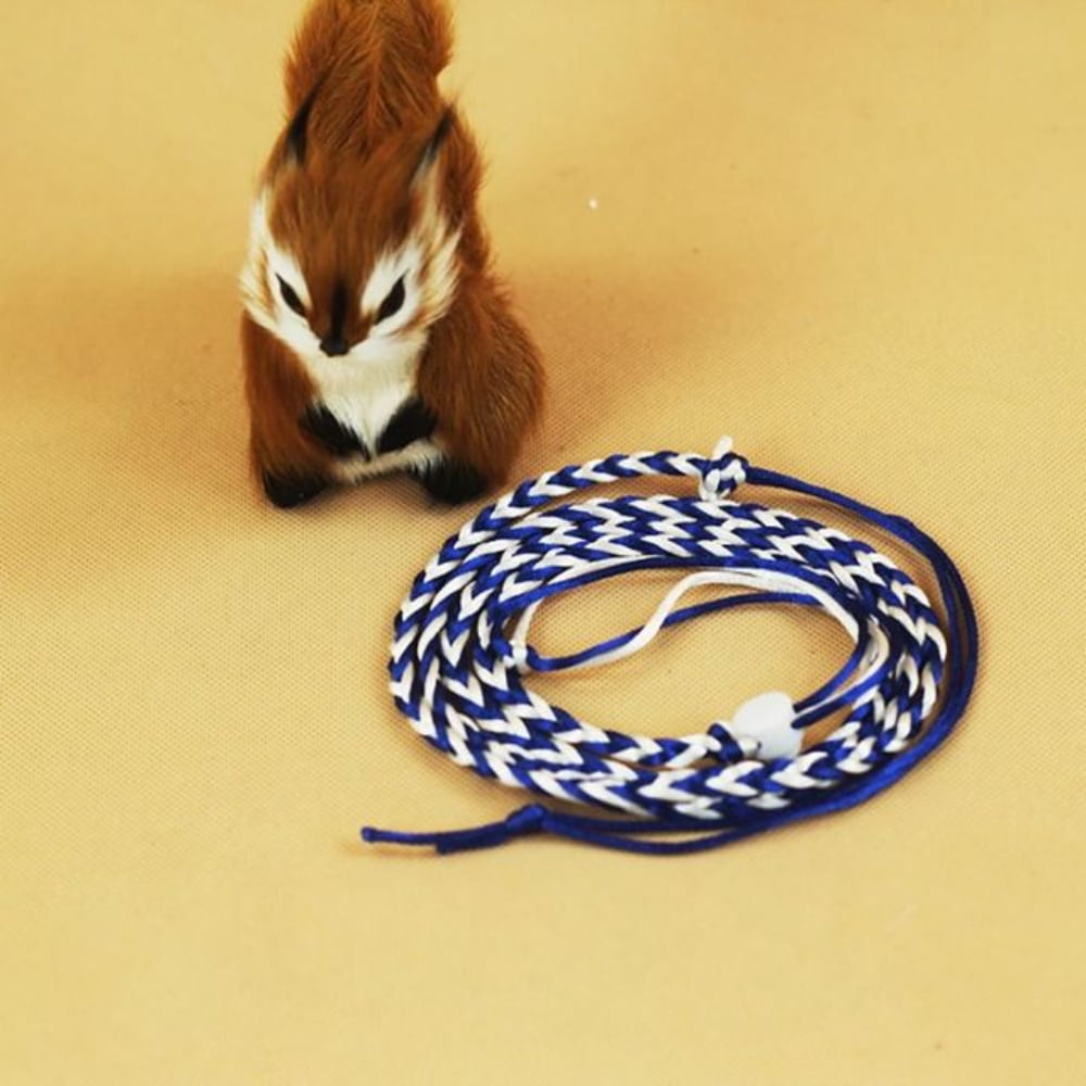 QUTETN 1.4m Adjustable Pet Hamster Leash Harness Rope Gerbil Cotton ...