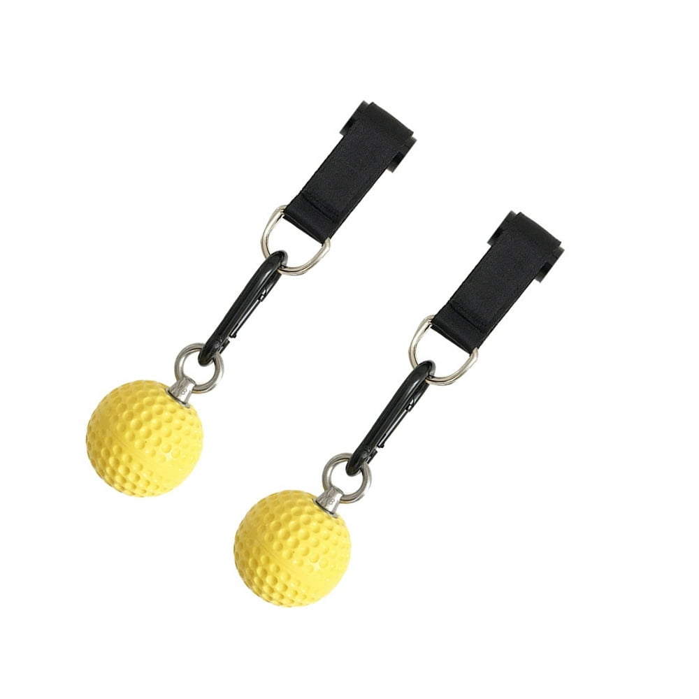 QUTETN 1 Pair Solid Grip Ball Gym Hanging Straps Fitness Sling Training ...