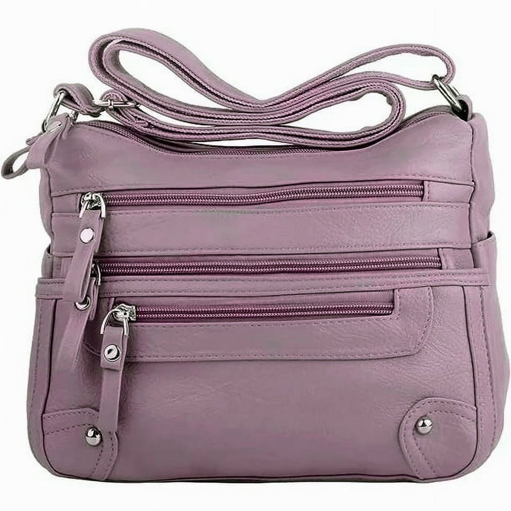 QUTETN 10 Pockets Crossbody Purses for Women Medium Pocketbooks ...
