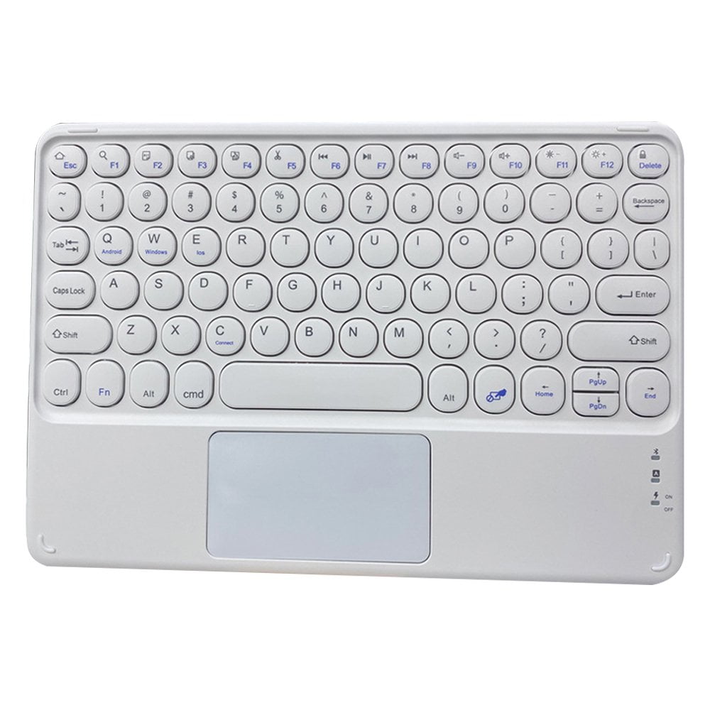 QUTETN 10 inch Bluetooth Keyboard Touch Wireless Keyboard Ultra-Slim ...