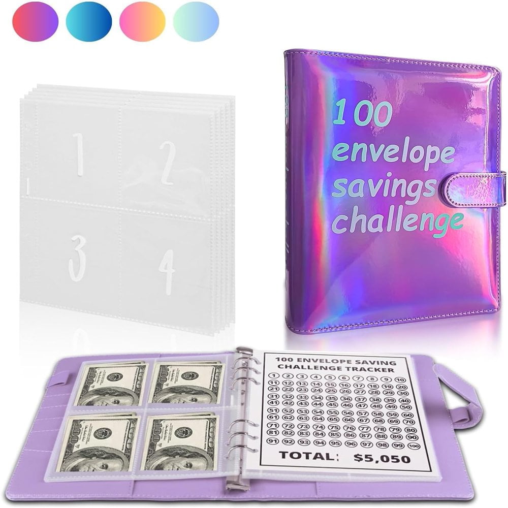 QUTETN 100 Day Savings Challenges Book with Cash Envelopes and Tracker ...