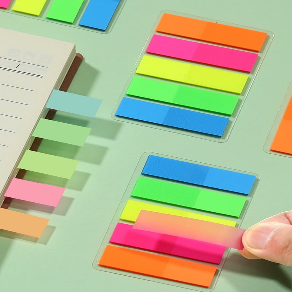 QUTETN 100pcs Sticky Notes Index Tabs - Walmart.com